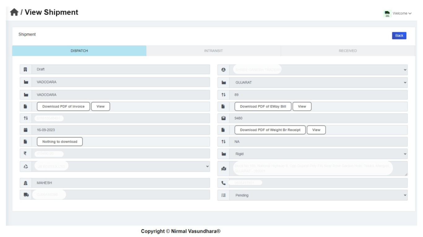 Waste Tracker App for EPR Reporting & Monitoring